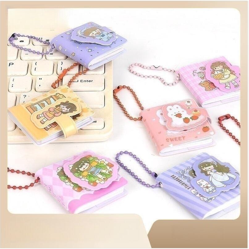 Hand account book portable keychain notepad mini diary book portable ...