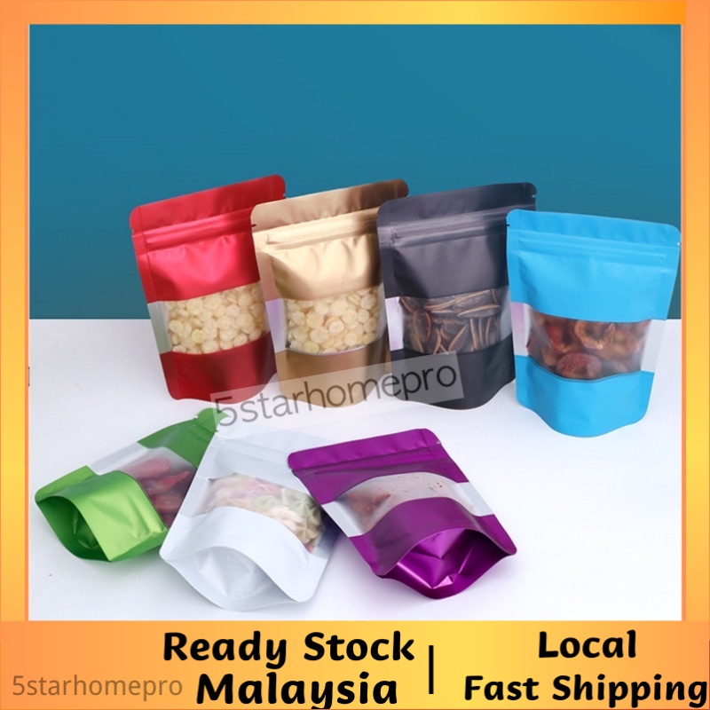 Colour Zip Lock Bag with Window/Colour Zipper Bag/Color Zip Bag/Colour ...