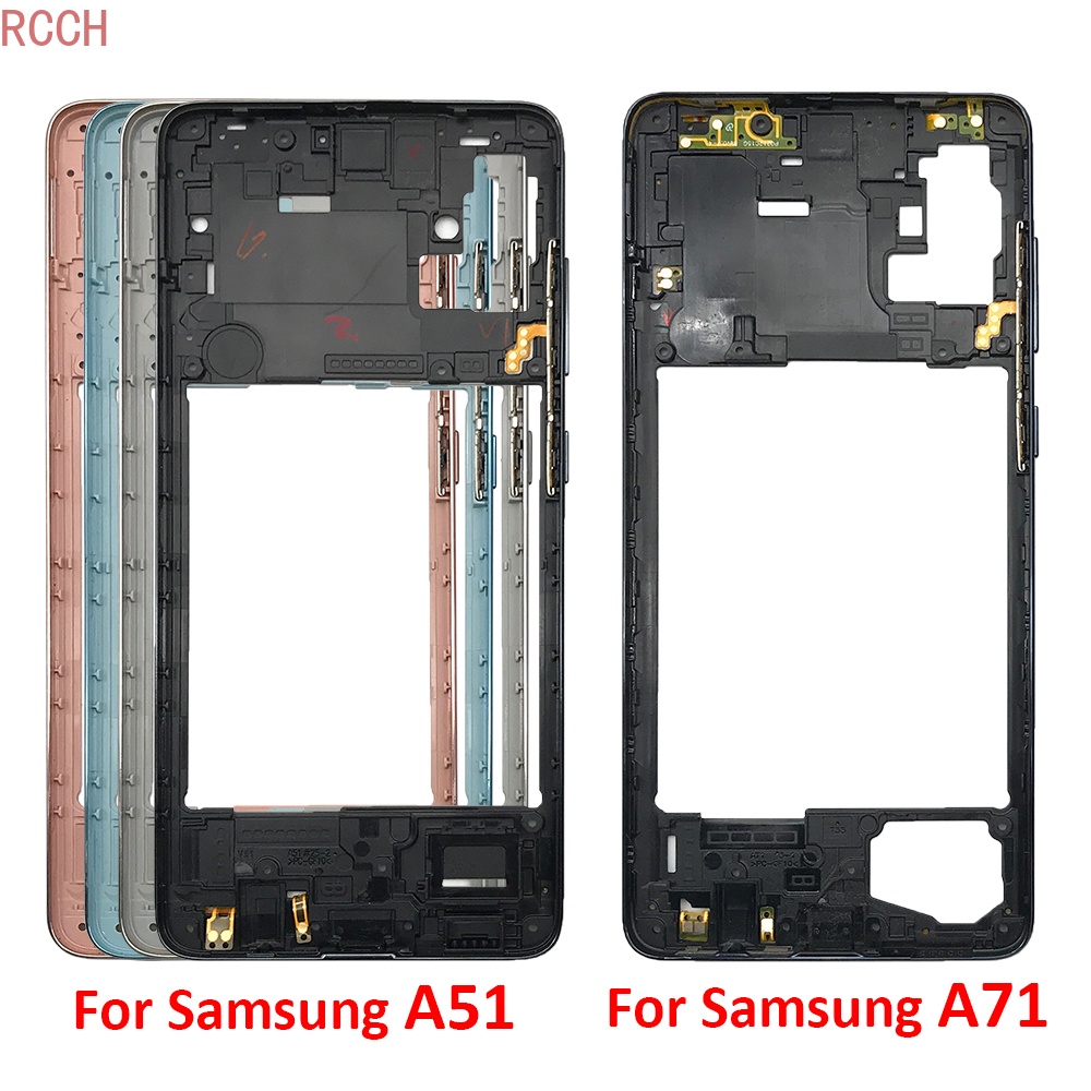 New Middle Frame Bezel Middle Plate For Samsung Galaxy A51 A515 A515F ...