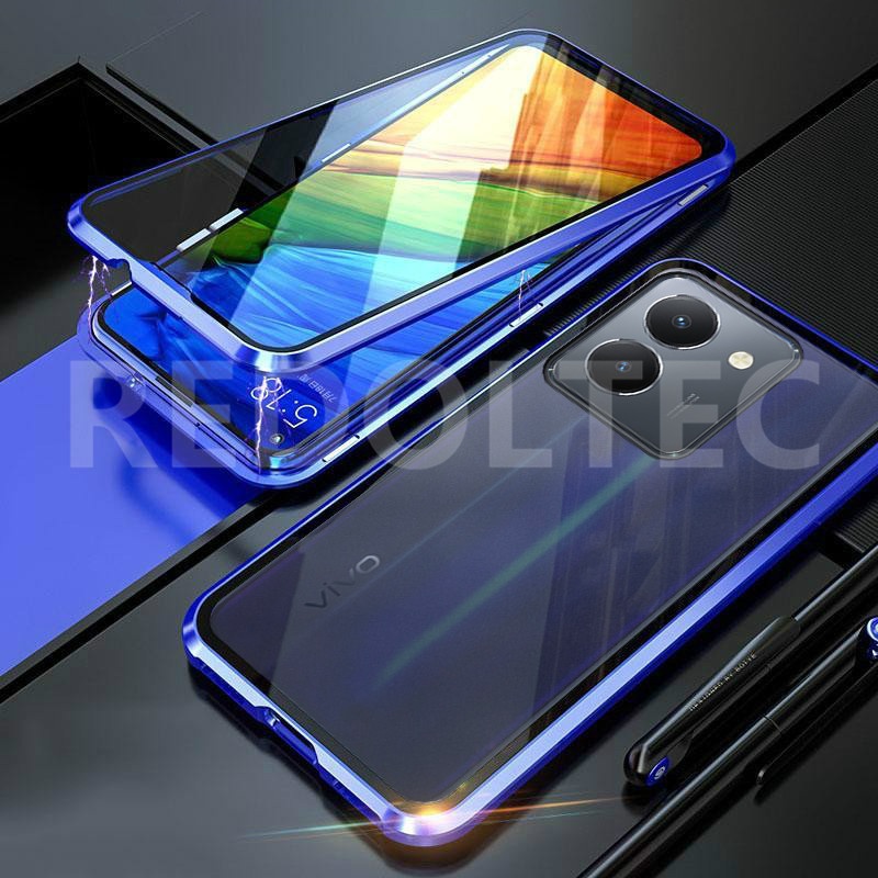 Case VIVO Y27S Y36 Y27 5G New Double Sided Front + Back Glass Magnetic ...