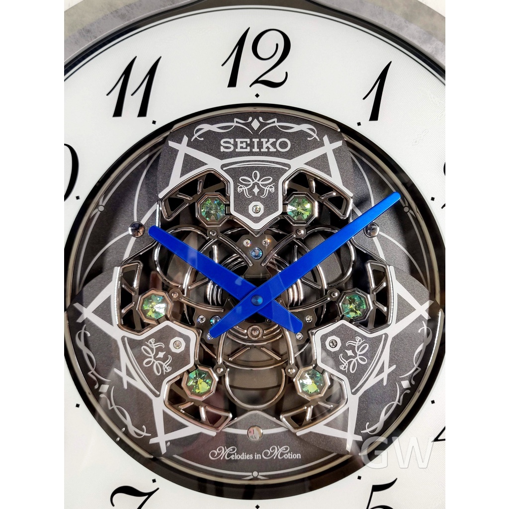 100% ORIGINAL SEIKO Melodies in Motion Wall Clock QXM397 (QXM397S) [Jam ...