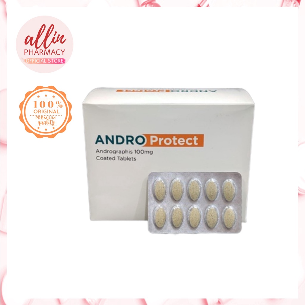 AndroProtect Andrographis 100mg Tablet 50X10s [1 BOX] (EXP 08/24 ...
