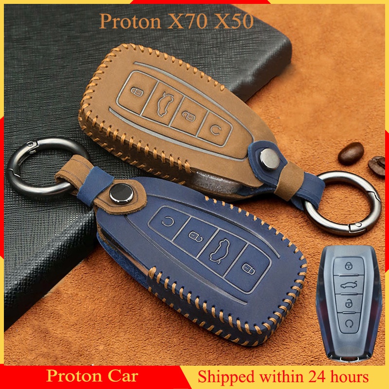 Sarung Kunci For Proton X90 X50 S70 Remote Key Leather Case Cover ...
