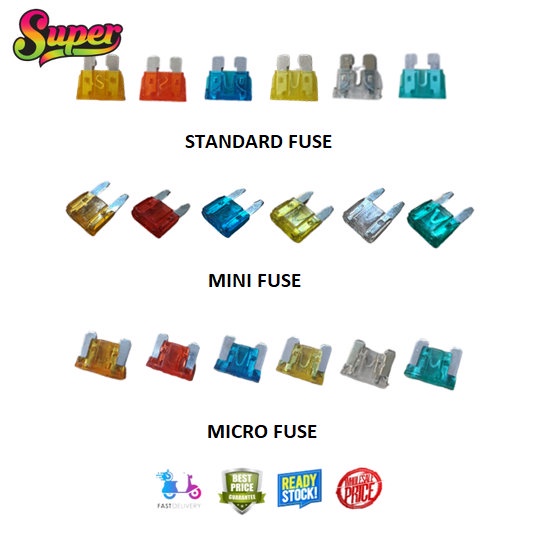 STANDARD FUSE , MINI FUSE , MICRO FUSE 12V/24V FOR CAR & LORRY ( 5A ...