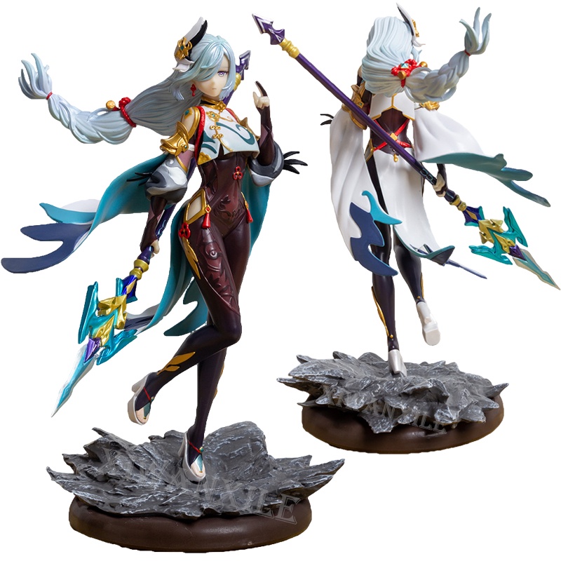 30cm Genshin Impact Anime Figures Shenhe Statue Game Action Figure ...