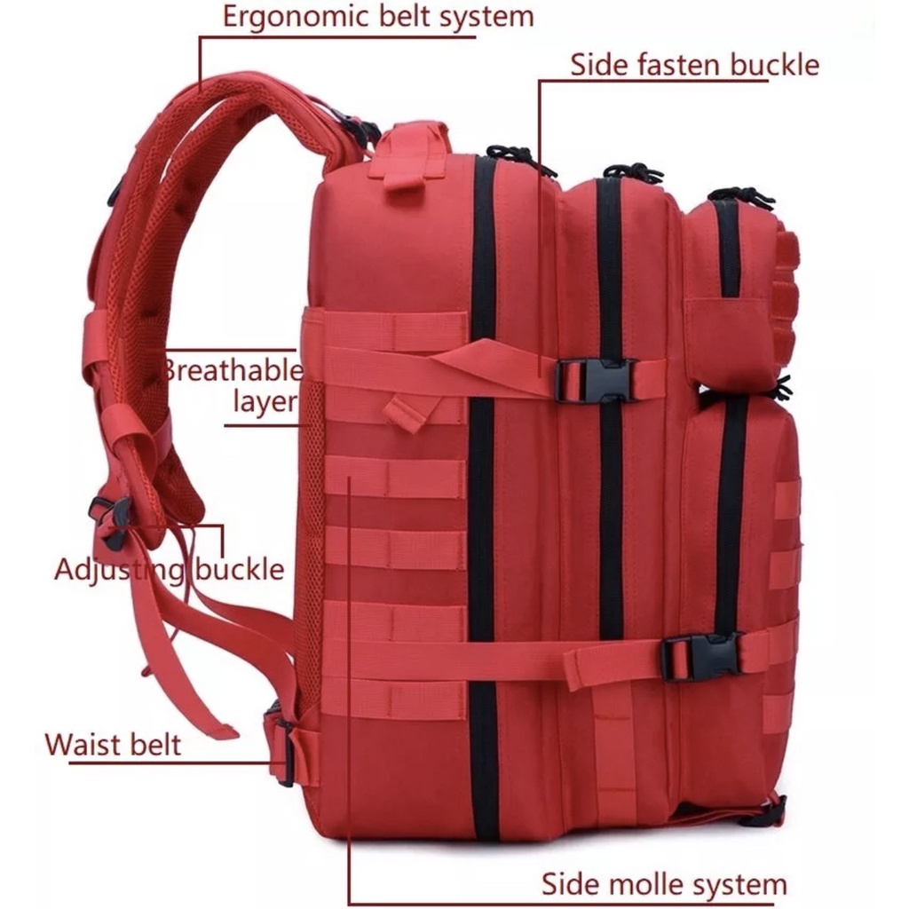 45L Army Military Outdoor School Camping Travel Attack Tactical ...