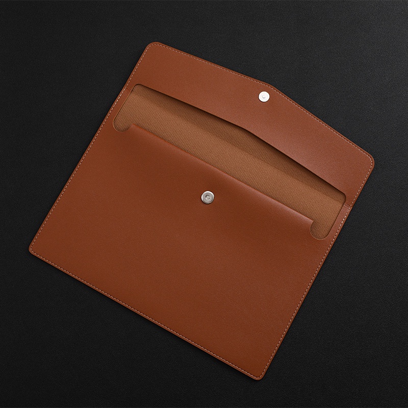 A4 Business Leather File Bag Large-capacity PVC Waterproof Storage Bag ...