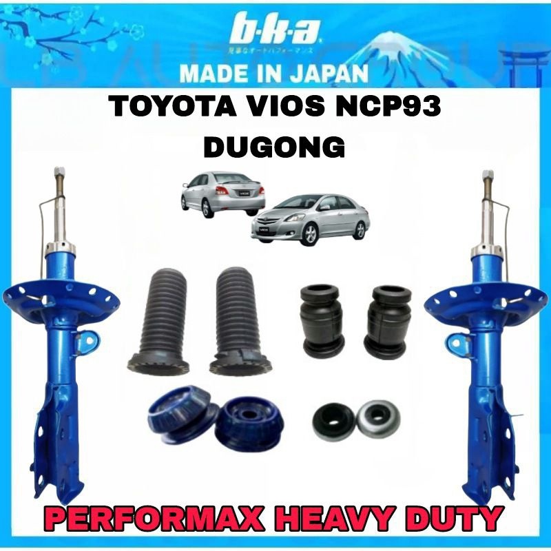 KYB RS ULTRA SAME BKA PERFORMAX TOYOTA VIOS NCP93 DUGONG ABSORBER FRONT HEAVY DUTY FULL SET ...
