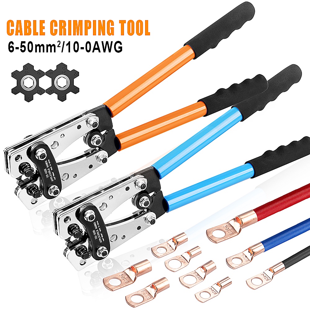 Hand Tools Cable Crimping Pliers HX-50B 6- 50mm2 AWG 8 - 1/0 Suitable ...