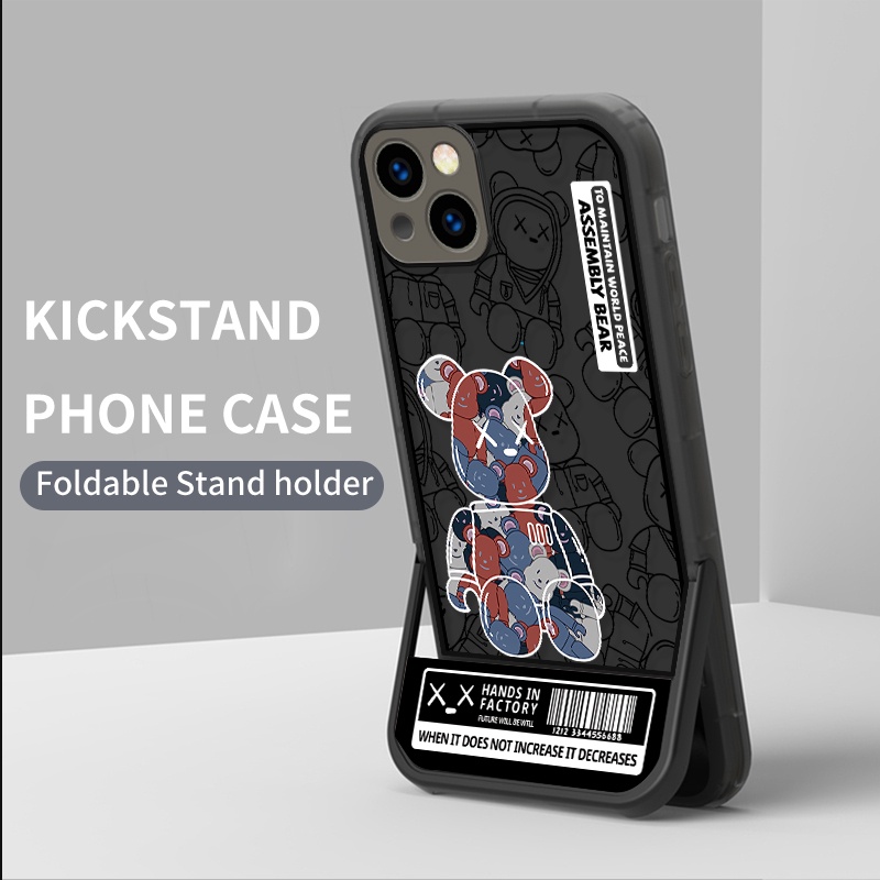 Kickstand Casing for Vivo Y02 Y19 Y77 Y78 V25 V27e T1 S1 Pro iQOO Z7 ...