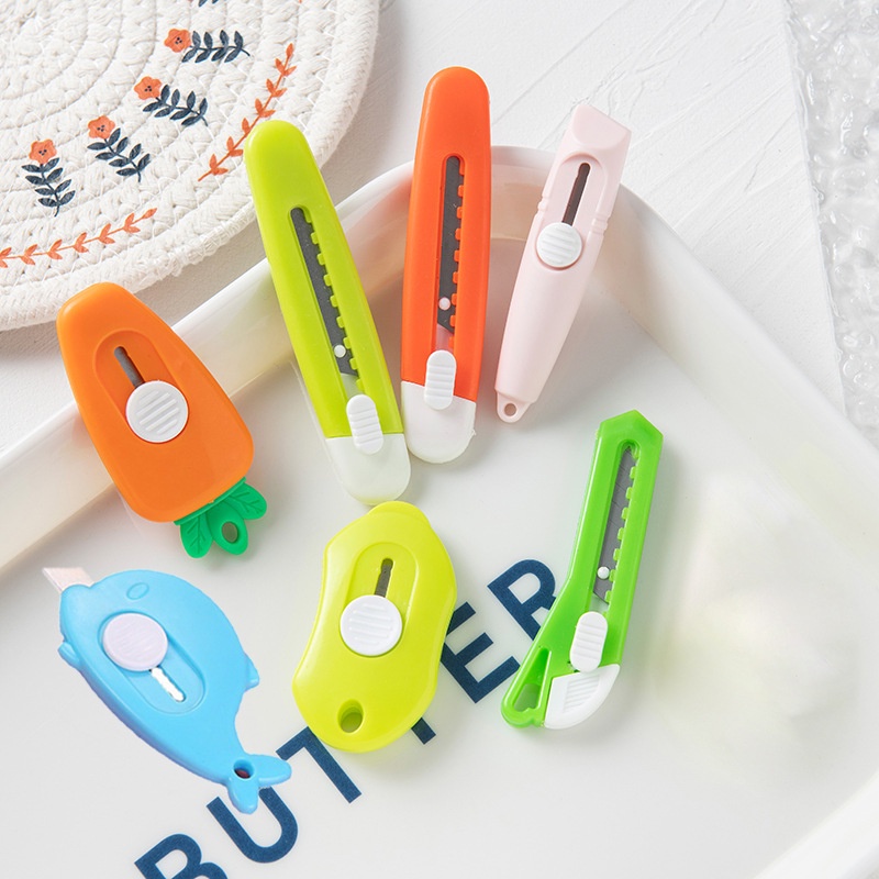 Cute Cartoon Knife Mini Paper Cutter Parcel Cutter Art Knife Stationary ...