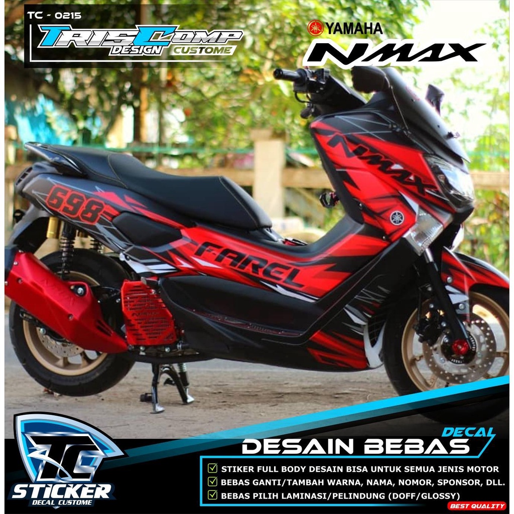 Striping Sticker Decal NMAX new Super glossy/Doff Best Color Can ...