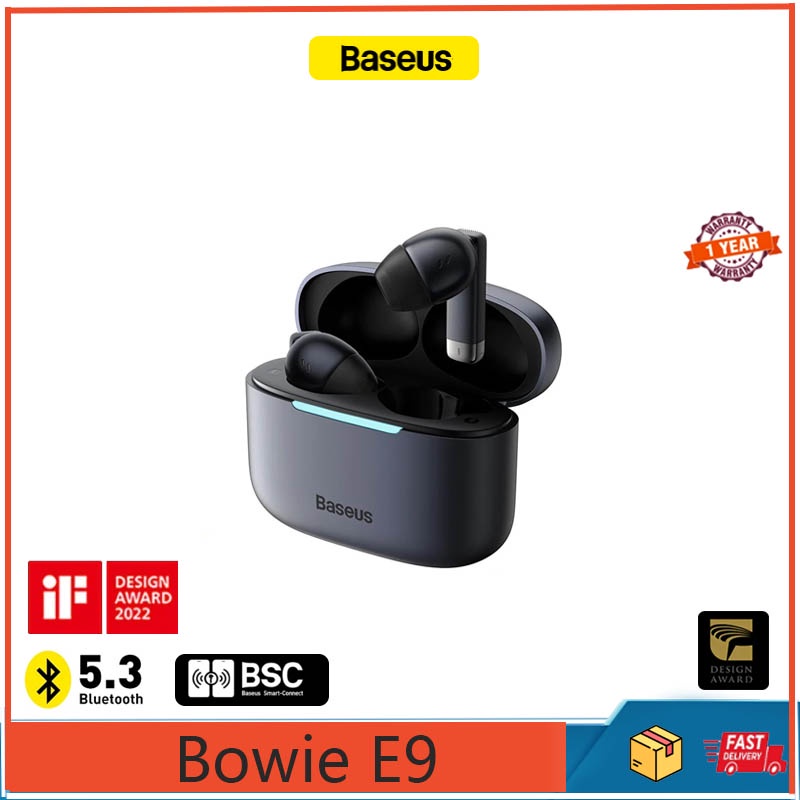Baseus Bowie E9 True Wireless Earbuds Bluetooth 5.3 ENC Noise Canceling ...