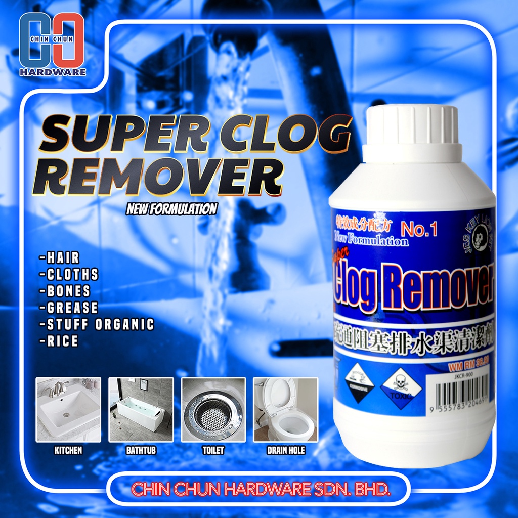 900ml SUPER HEAVY DUTY DRAIN CLOG REMOVER|POWER DRAIN CLEANER|SINGKI ...