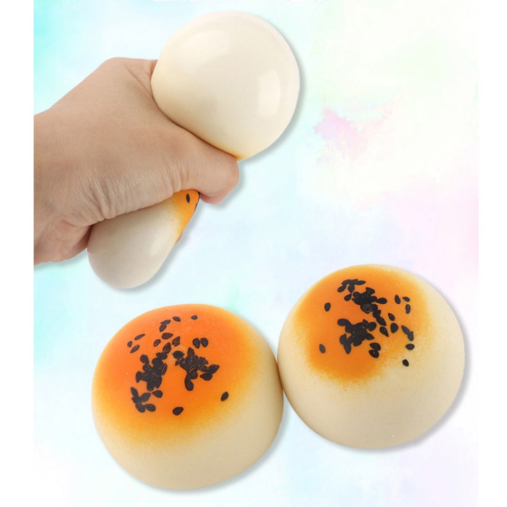 2pcs New Egg Yolk Crispy Squeezing and Relief Relief Toy Stand Cute ...