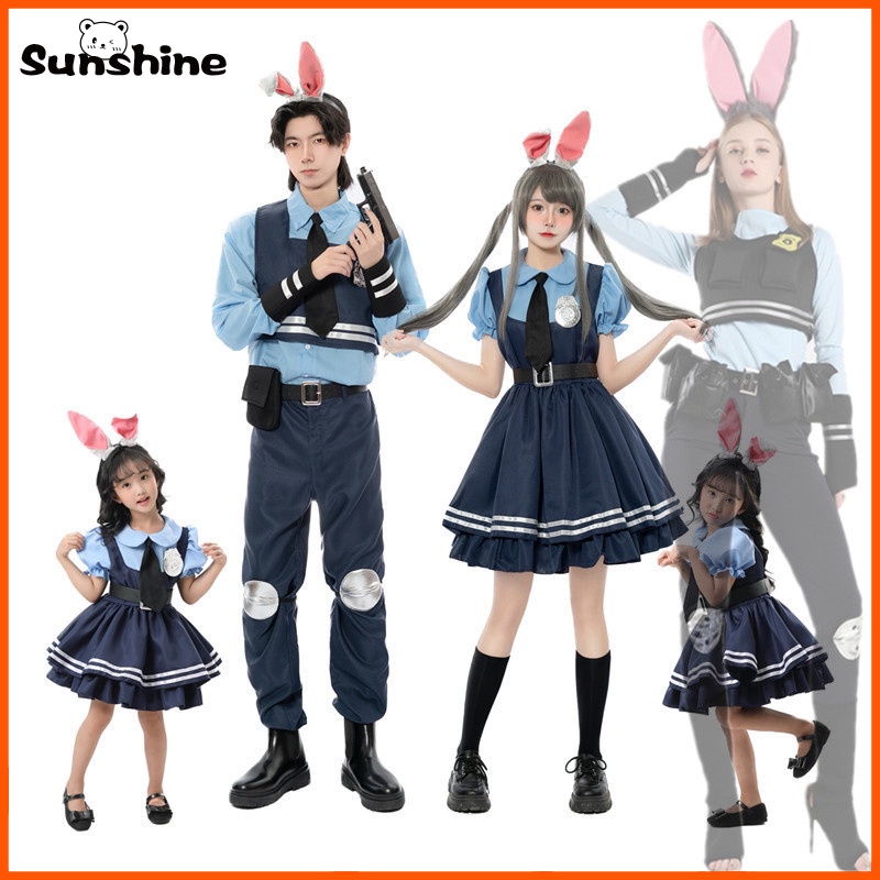 Zootopia Cosplay Costume Movie Zootropolis Judy Hopps Costume Rabbit ...