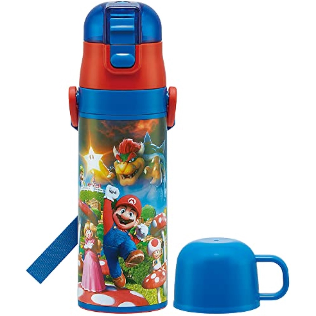 [From Japan]Skater Child-Friendly, Lightweight, Stainless Steel, 2-Way Water Bottle, 430ml ...