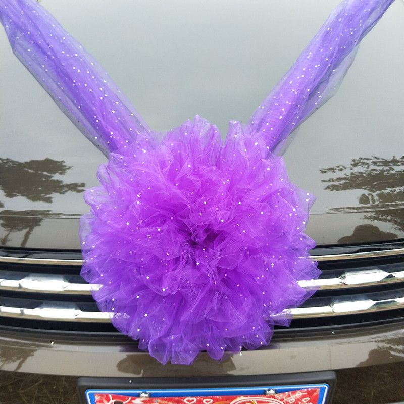Flower Ball Veils Wedding Supplies Wedding Car Decoration 车头花 婚车装饰A71 ...