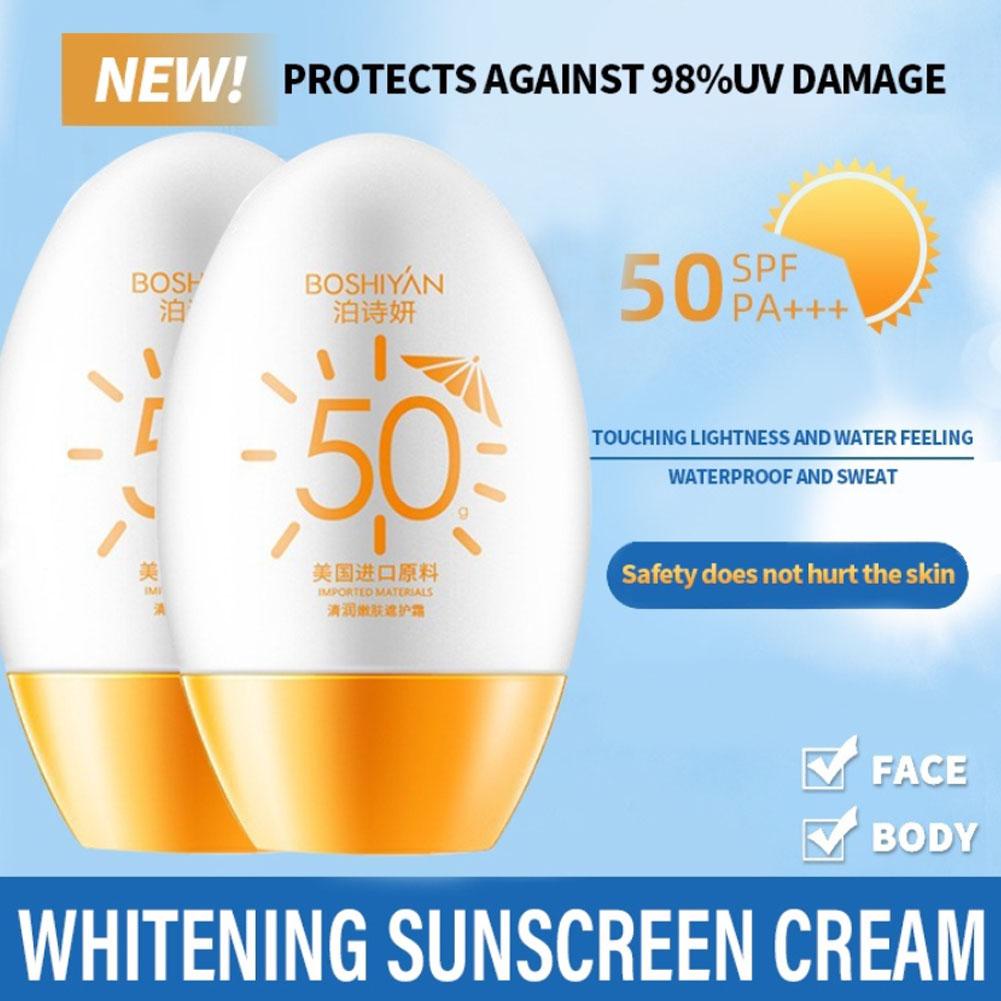 BOSHIYAN SPF50+ Sunscreen Cream High Power Anti-Ultraviolet Refreshing And Non-Greasy Sunblock ...
