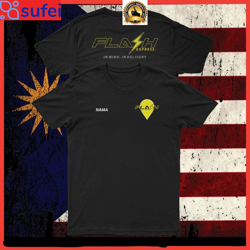 (Name customization)TSHIRT BAJU FLASH COURIER KURIER MALAYSIA | Shopee ...