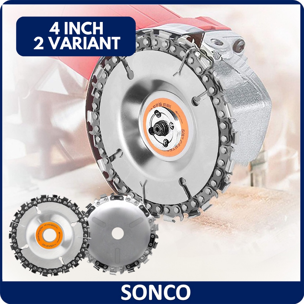4" Chain Grinder Chain Saws Disc Wood Carving Disc Angle Grinding Power ...
