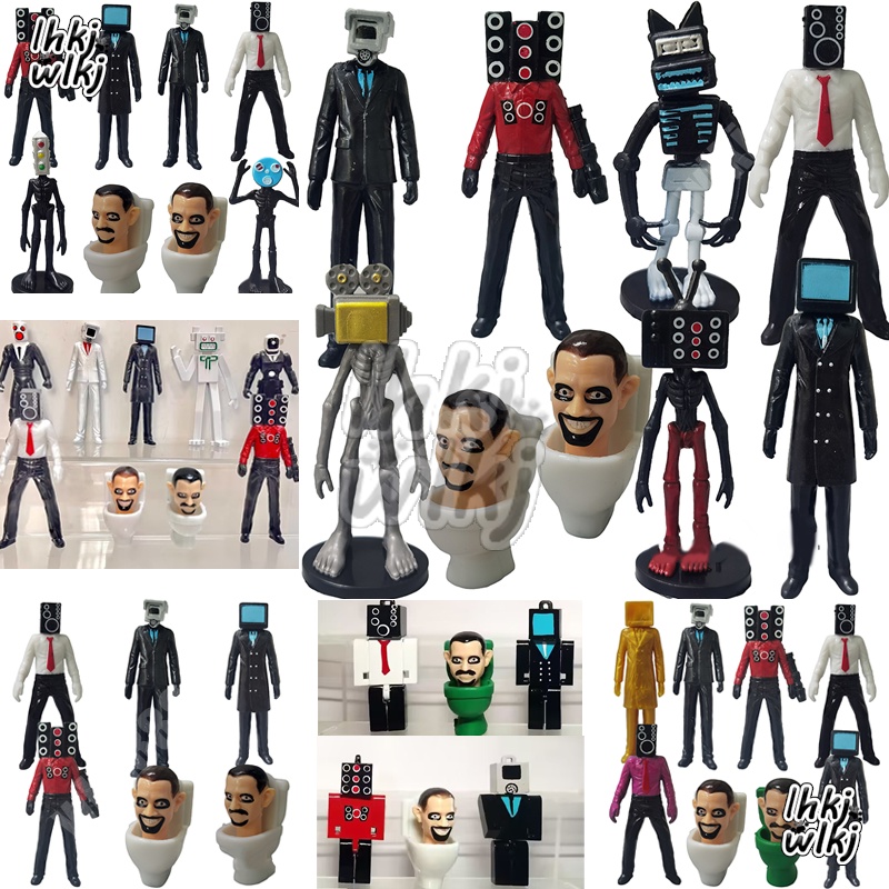 8cm Skibidi Toilet Spoof Funny Action Figure Game Souvenir Gift No Box ...