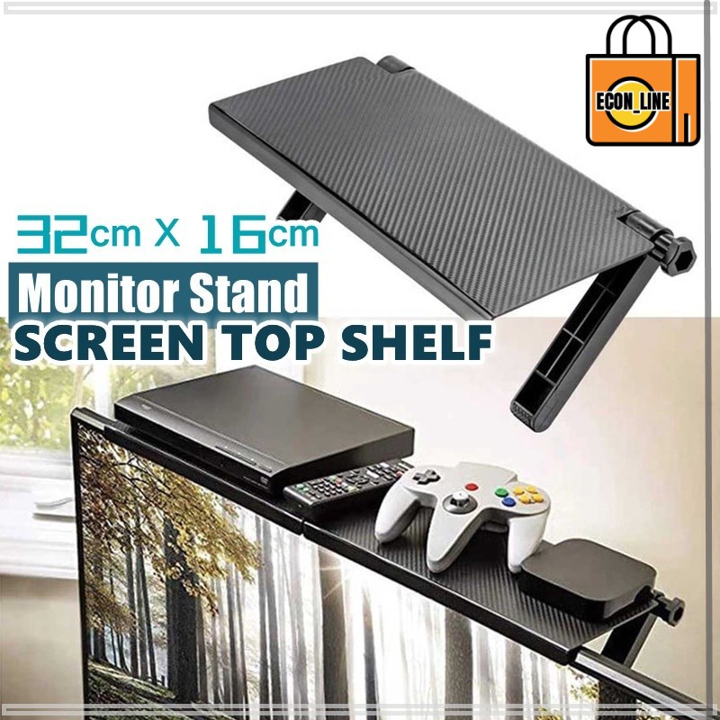 Adjustable Large Screen Top Shelf Screen Caddy TV Box Storage Bracket ...