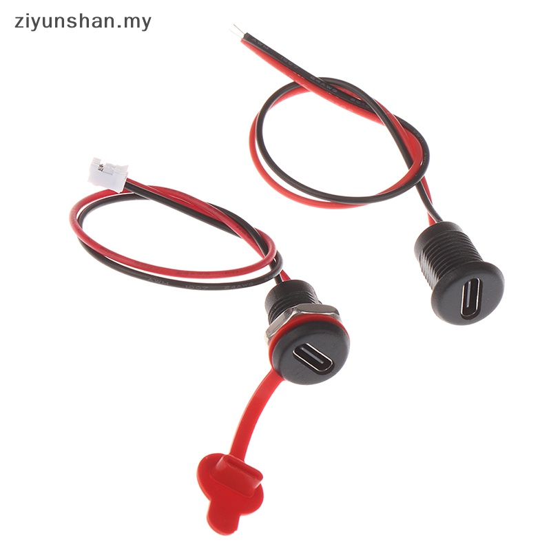 ziyunshan USB-C 2Pin High Current Charging Socket With PH2.0 Nut Snap ...