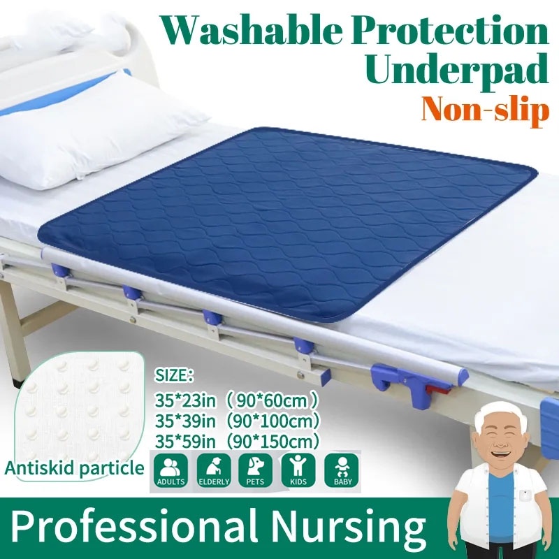 Bed Pad Waterproof Washable Incontinence Mat Sheet Mattress Protector ...