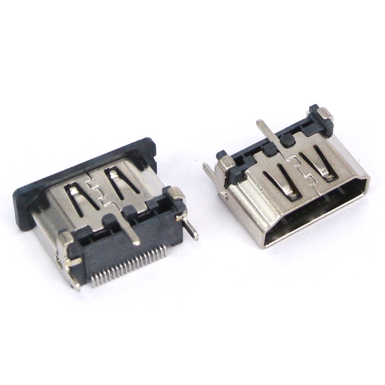 HDMI Standing Sticker 19P Female Socket 180 Degree Patch Three ...
