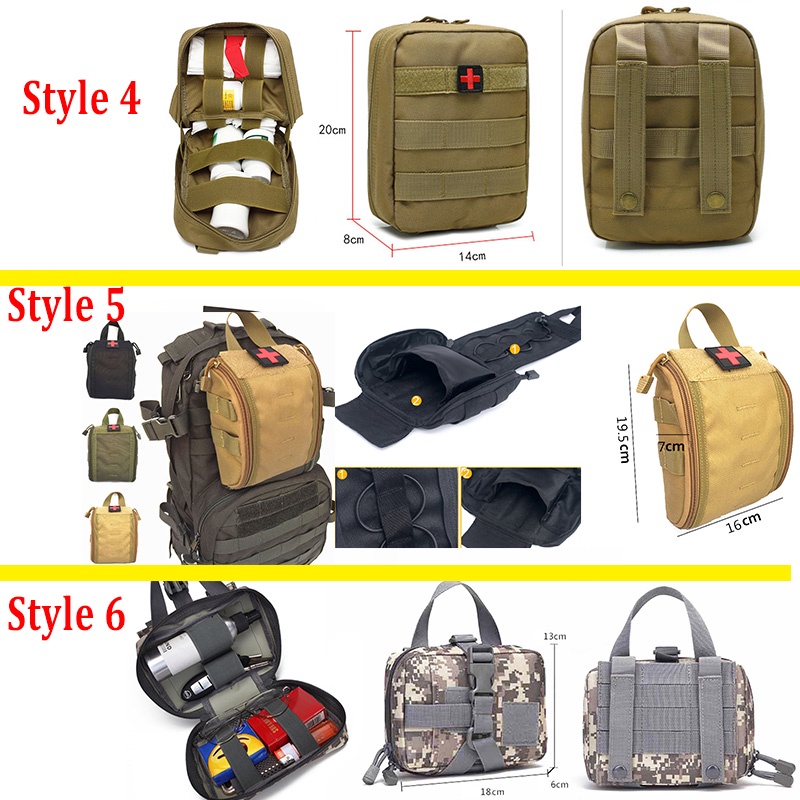 LUC 600D Nylon Molle Waist Pouch Multi Style Outdoor EDC Bag Survival ...