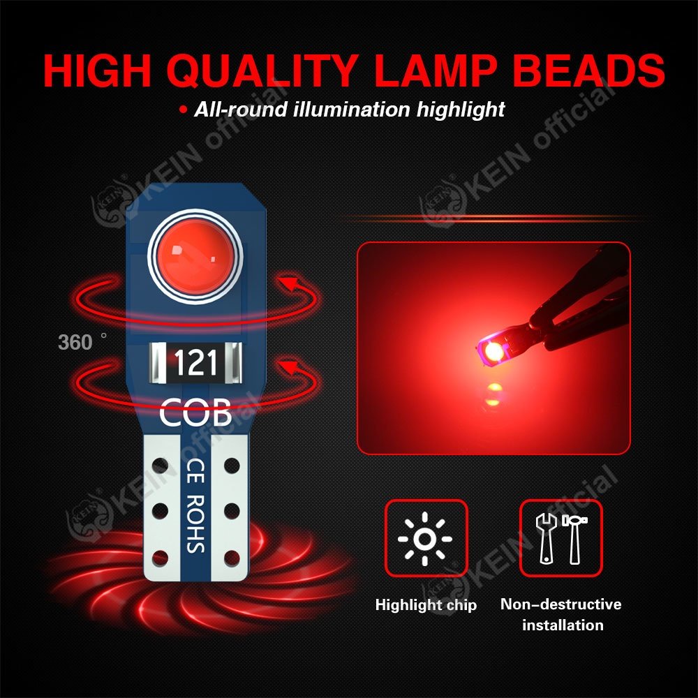 KEIN 5PCS T5 Led Meter Bulb Instrument Dash Light W3W T5 Led Meter Bulb ... KEIN 5PCS T5 Led Meter Bulb Instrument Dash Light W3W T5 Led Meter Bulb ...