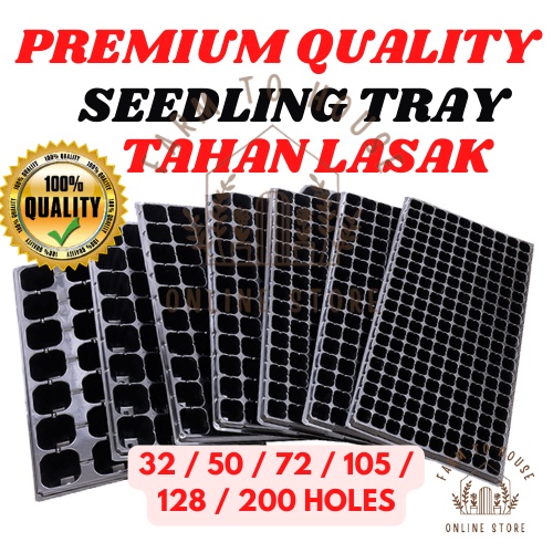 {Premium Quality} Seedling Tray Plastic Nursery Tray Holes Tray Bekas ...