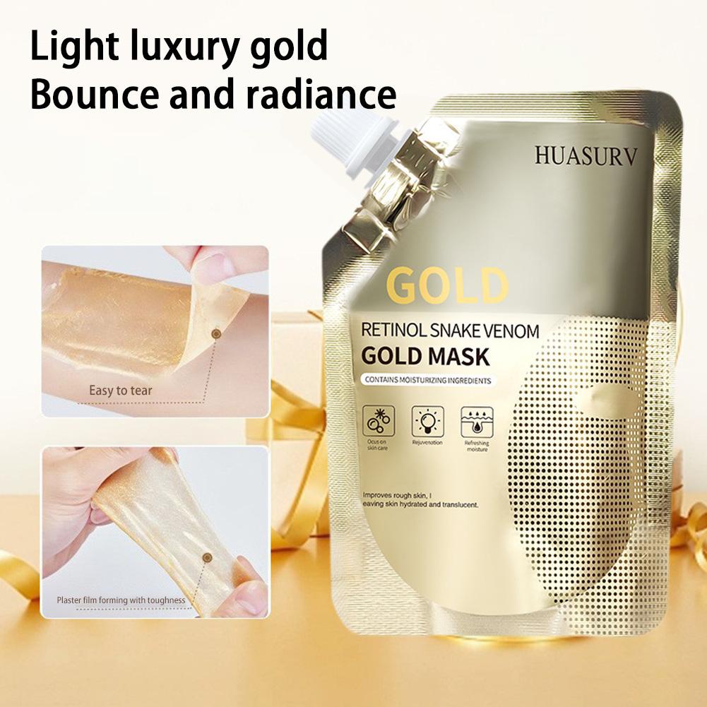 HUASURV 100g Retinol Gold Mask Cleansing Pores Face Moisturizin Tear ...