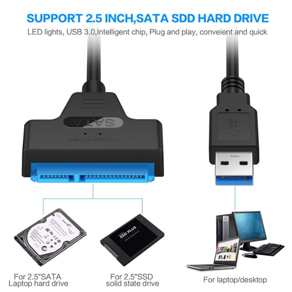 USB C SATA 3 Cable Sata To USB 3.0 Adapter Cable UP To 6 Gbps Support 2 ...
