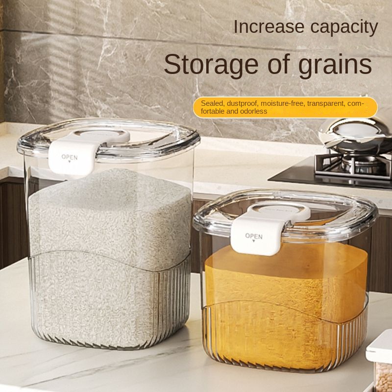 5kg/10kg/15kg Rice Bucket Flour Bucket Grain Storage Tank Household ...