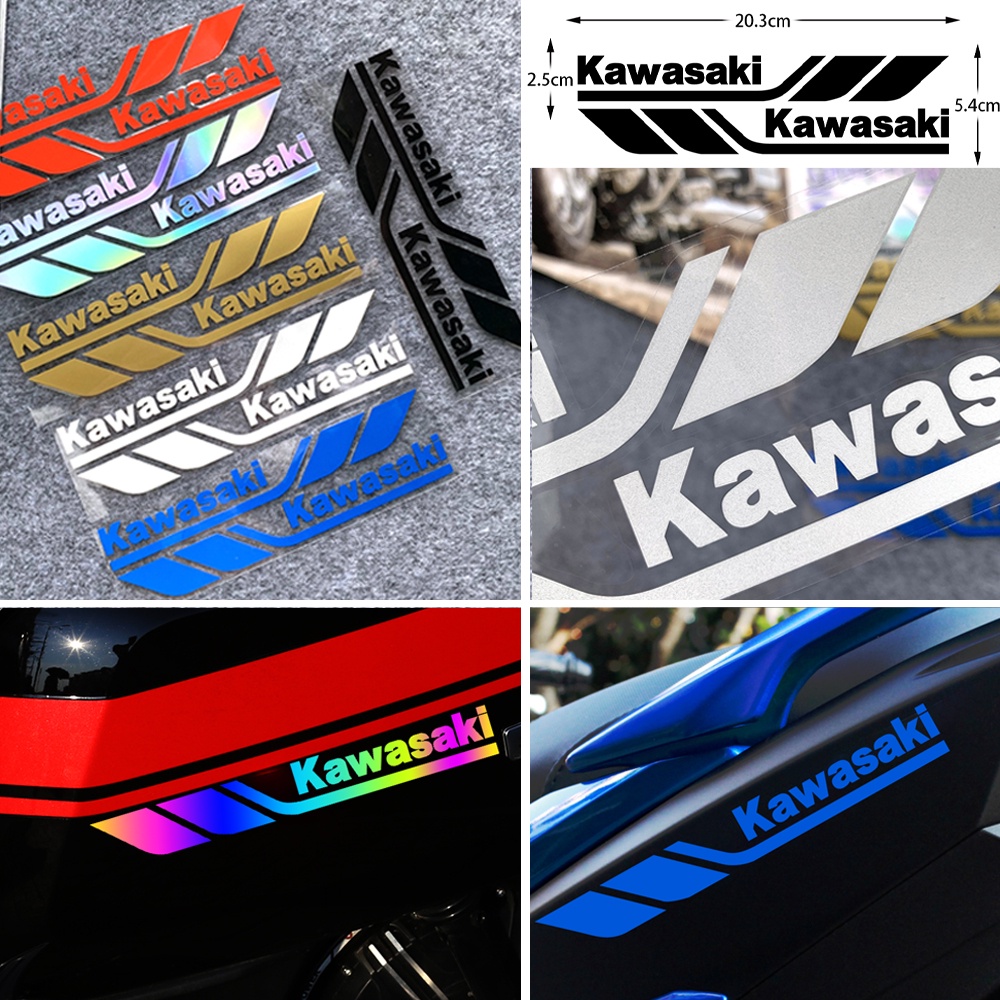 Kawasaki Logo Motorcycle Decal Kawasaki Reflective Motorcycle Luggage ...