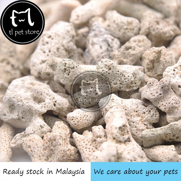 TL 1 KG AQUARIUM CORAL STONE FILTER MEDIA FISH TANK LANDSCAPE SAND SIZE ...