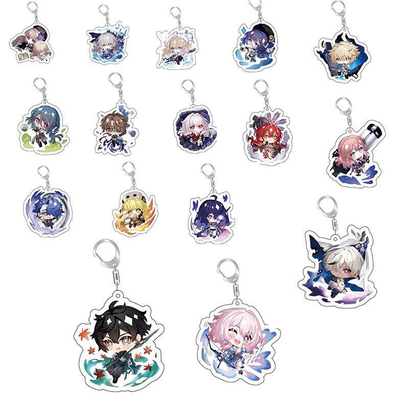 Game Honkai: Star Rail Key Chains Two-sided Keychain Dan Heng March 7th ...