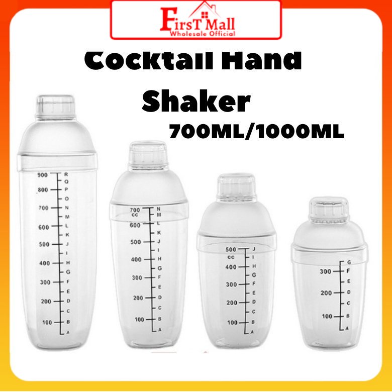Cocktail Hand Shaker / Drink Mixer Shaker/Transparent Cocktail Shaker ...
