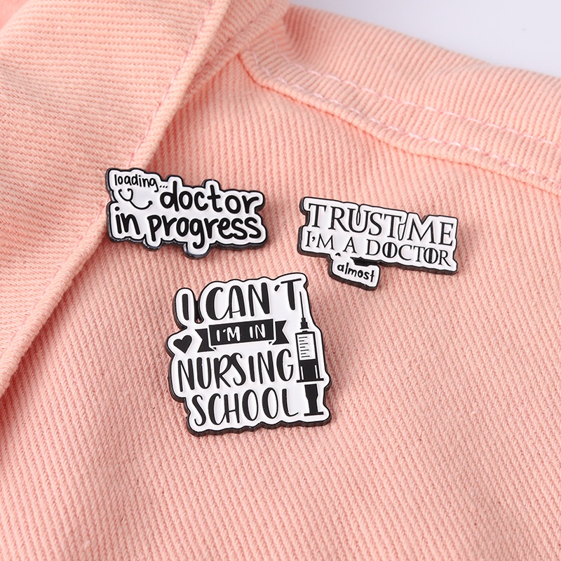 Discipline Math Enamel Pin Classic Letter Science Brooch Mathematics ...
