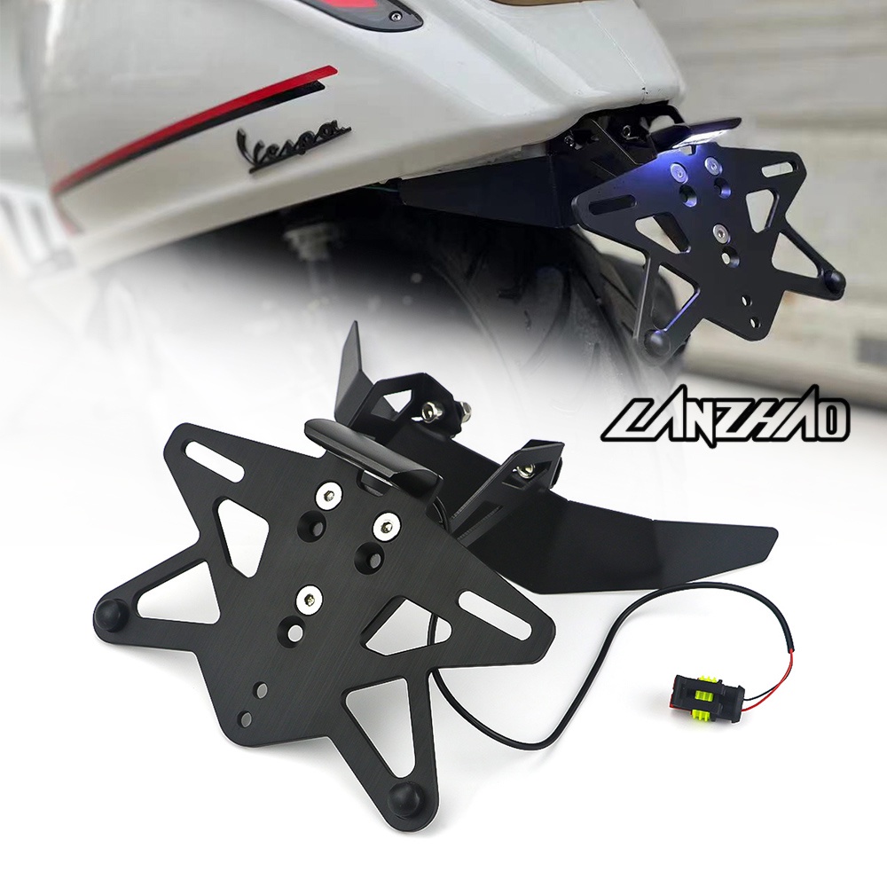 for Vespa Sprint Primavera 150 Tail Tidy Number License Plate Frame ...