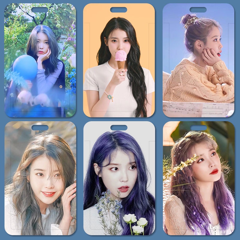 K-pop iu ID Card Cover Students Children Campus Meal Card Bus Card Mrt ...
