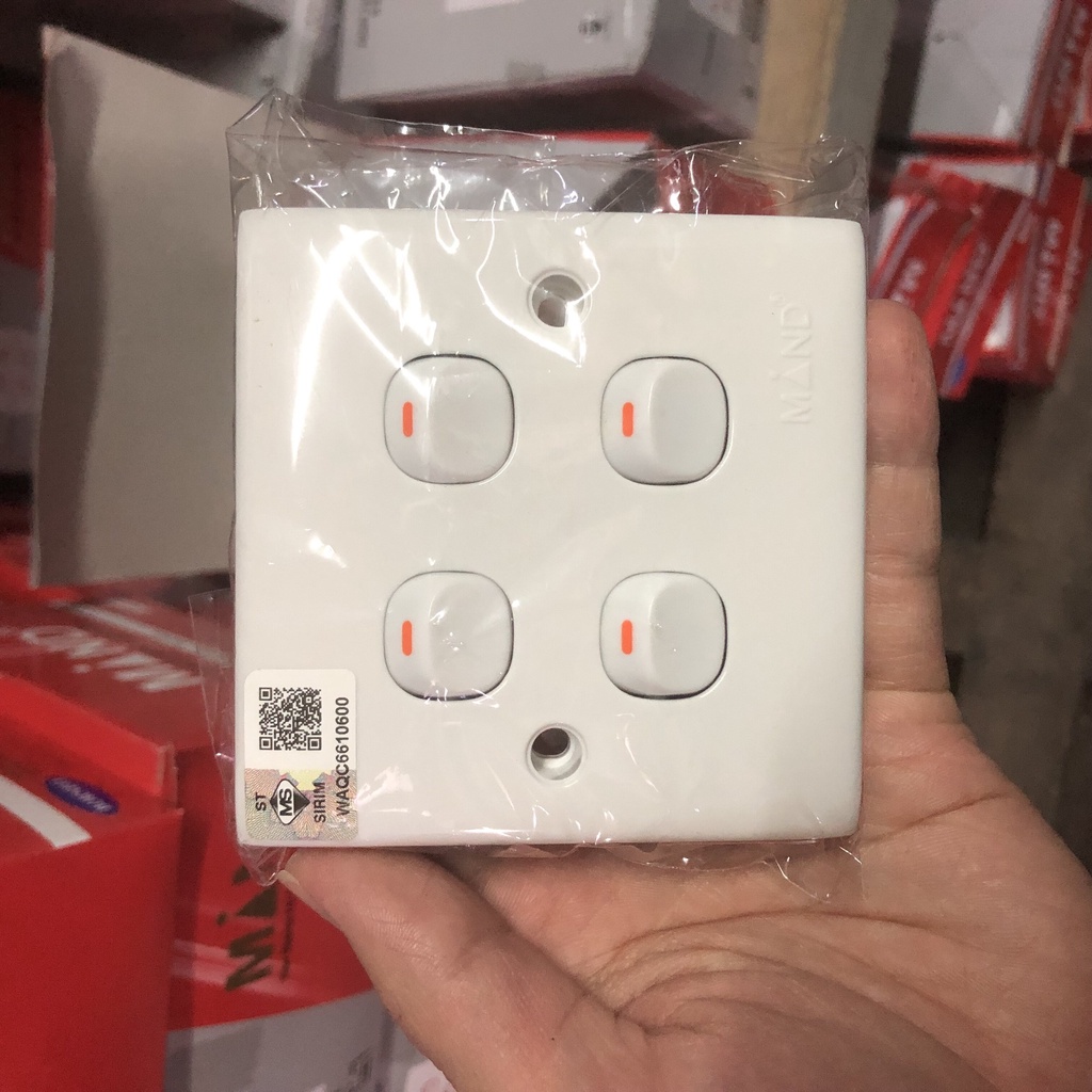 MIND Switch Socket 13A 15A 1G 2G 3G 5G Water Heater Switches With Neon Bell Switch Telephone ...