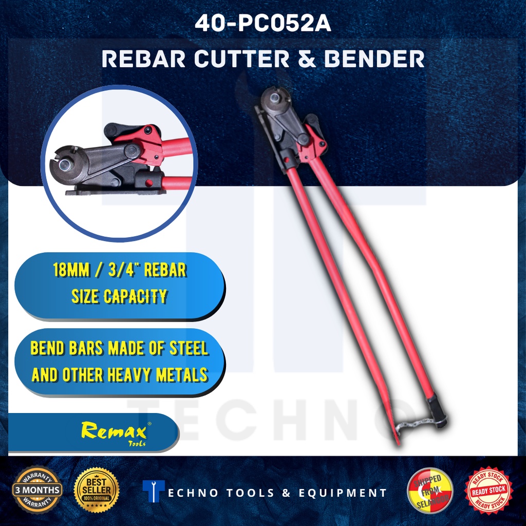 REMAX 132CM REBAR CUTTER & BENDER 40-PC052A | Shopee Malaysia