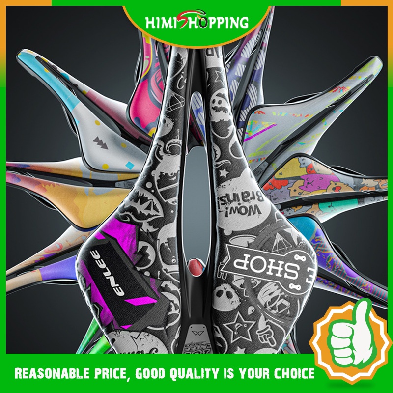 ENLEE Bike Saddle MTB Mountain Road Bike Seat Hollow Breathable Cycling ...