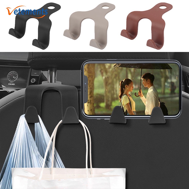 Simple Geometry PP Plastic Automobile Headrest Hook/ Portable Space ...