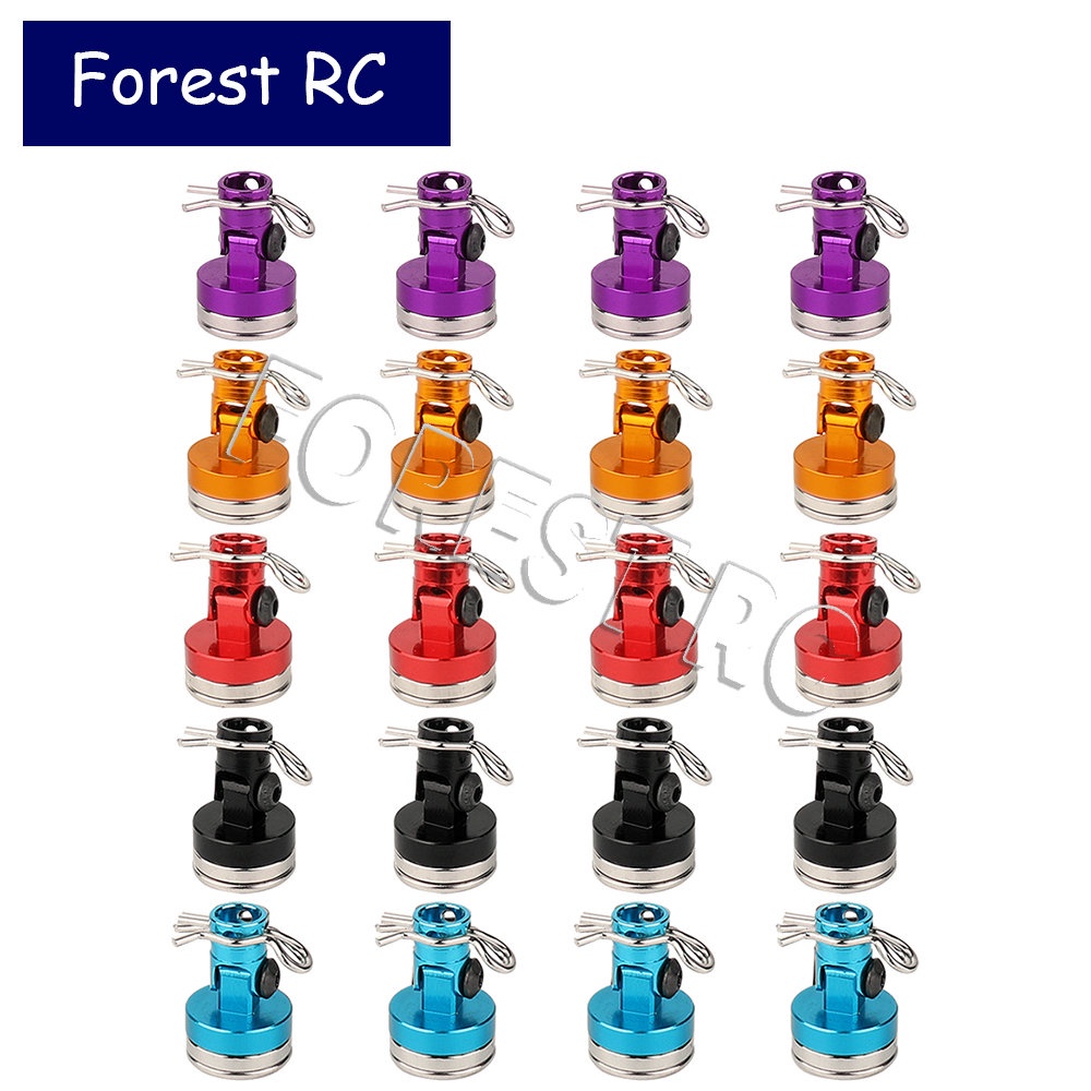 4PCS Strong Magnet RC Car Body Posts Fixed Mount with Clip for 1/10 ...