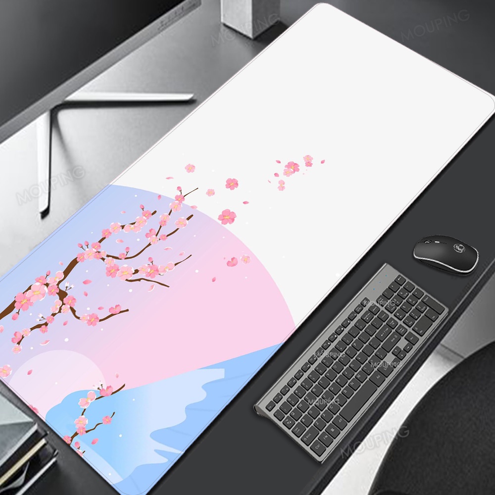 Japanese Red Cherry Blossom Mouse Pad Gaming Laptops Deskmat Sakura ...