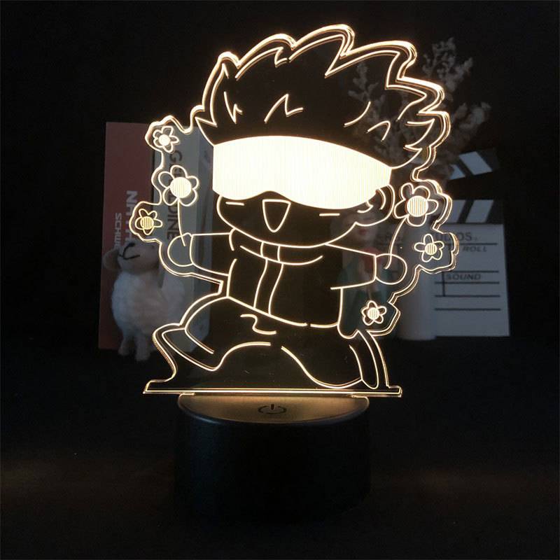 Comic Jujutsu Kaisen Night Light Anime Acrylic 3d Lamp Remote LED ...